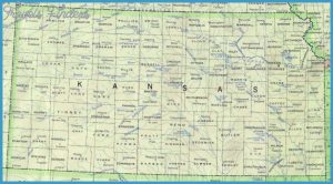 Kansas Map With Cities - TravelsFinders.Com