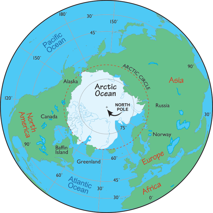 Antarctic Circle Map TravelsFinders Com