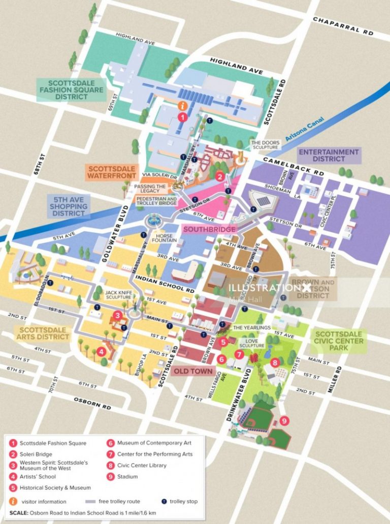 Map Of Scottsdale A Complete Guide To Where To Go What To Do And